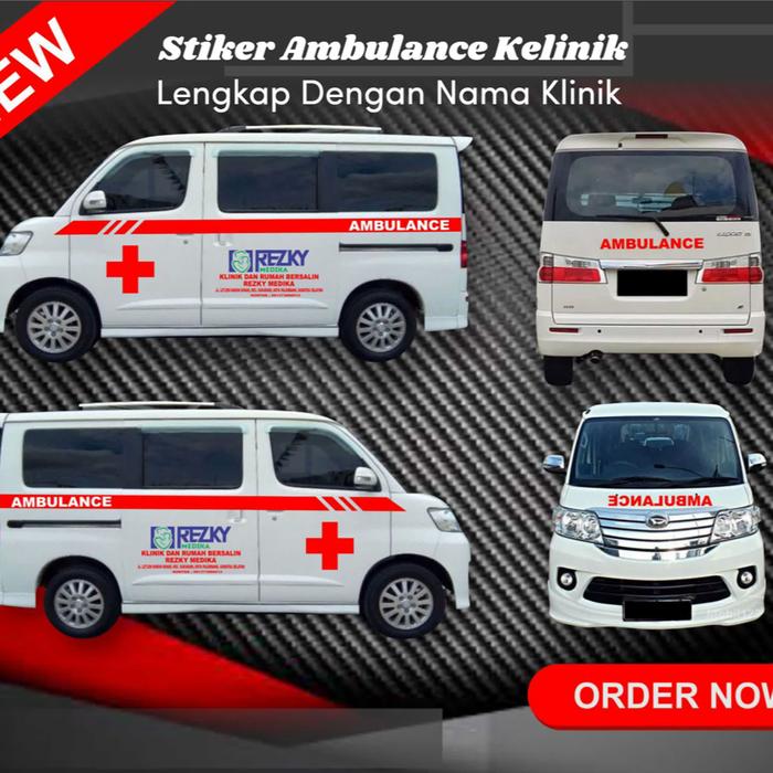 Jual Stiker Mobil Ambulance Siaga Desa Lengkap Logo Kemendes - Kab ...