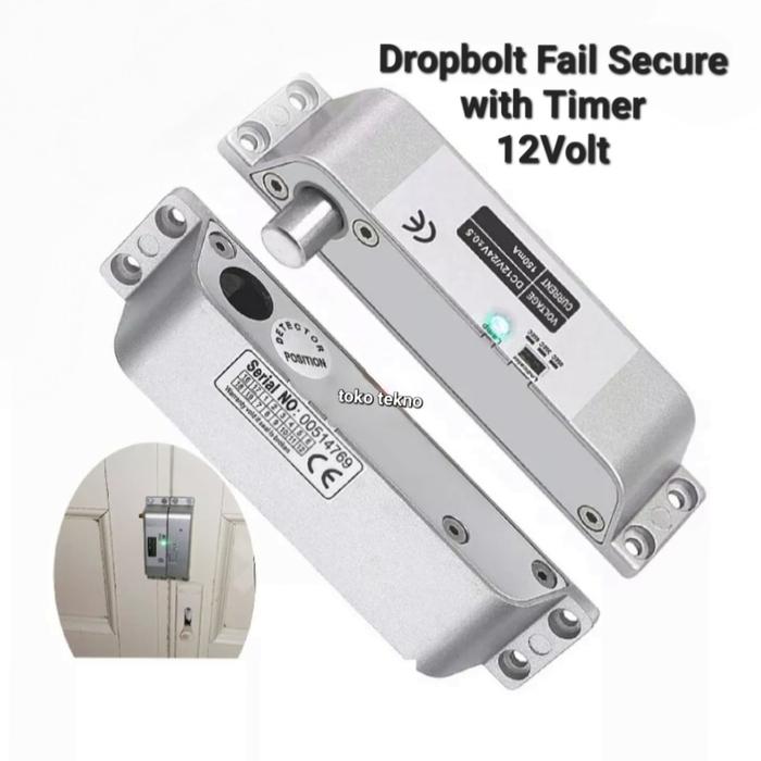 Jual Dropbolt Drop bolt Pintu Kayu Fail Secure ( Power Of to Lock 5 ...