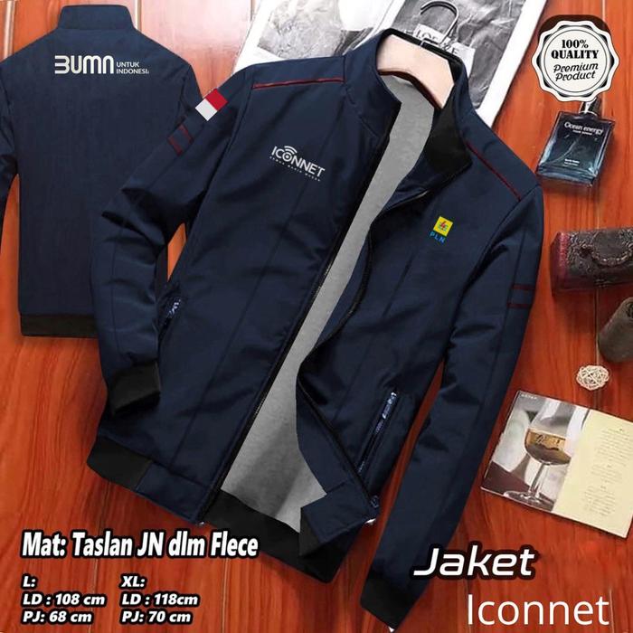 Jual JAKET PLN / JAKET PLN SAFETY / JAKET PLN ICONET - navy, L - Kota ...