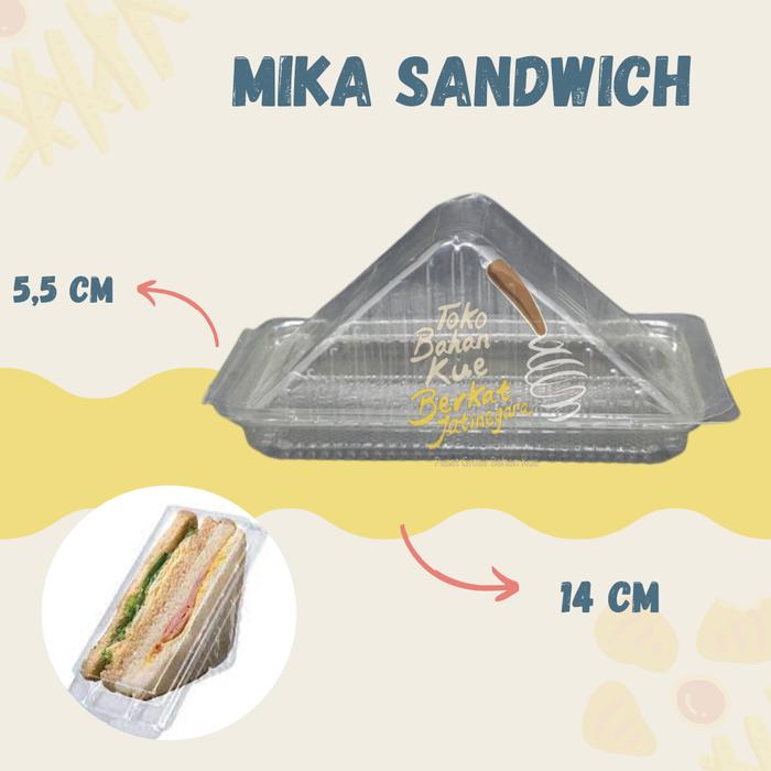 Jual MIKA SANDWICH SEGITIGA / MIKA ROTI TAWAR SEGITIGA ISI 10 PCS ...