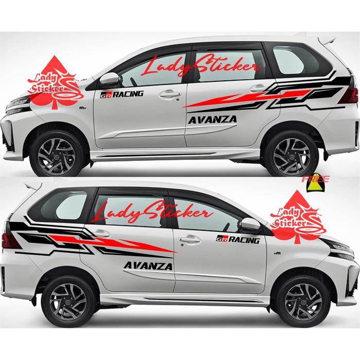 Jual STICKER ALL NEW AVANZA STICKER MOBIL TOYOTA AVANZA GR GAZO RACING ...
