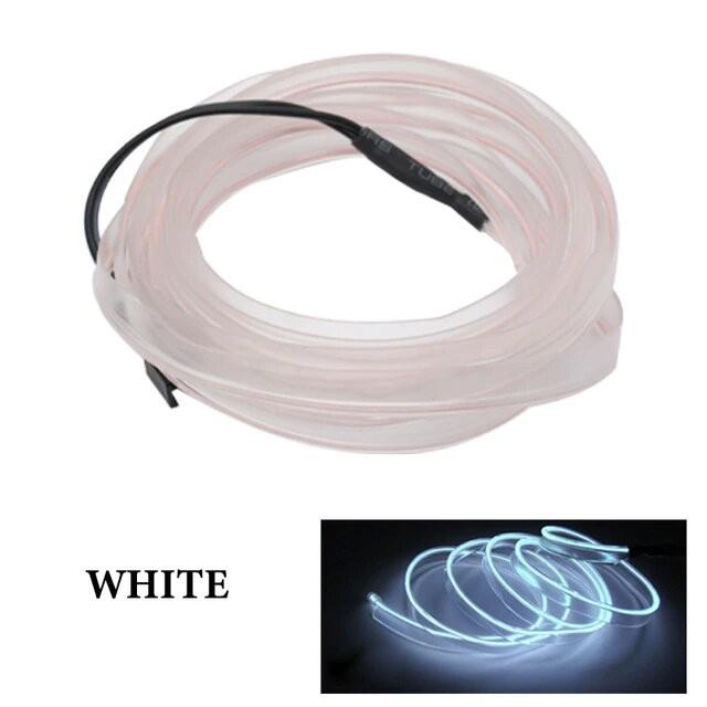 Jual Lampu LED Strip Neon Glow Light EL Wire Flexible CCFL Harga Per ...