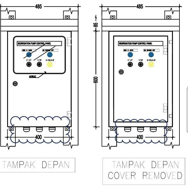 Jual Box panel outdoor double pintu ( 1,2mm ) 60x40x30 60x40x30 - Kota ...