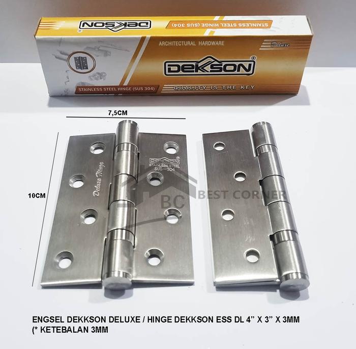 Jual ENGSEL DEKKSON / HINGES DELUXE 3 INCH 4 INCH 5 INCH sus 304 - 4in ...