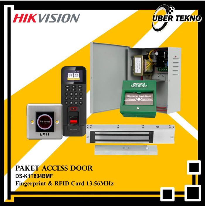 Jual Paket Access Control Fingerprint RFID Hikvision DS-K1T804BMF ...