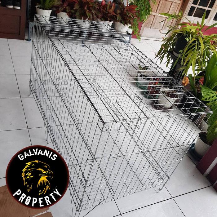 Jual KANDANG AYAM BESI GALVANIS / KANDANG BOX AYAM LIPAT P100 L75 T60 ...