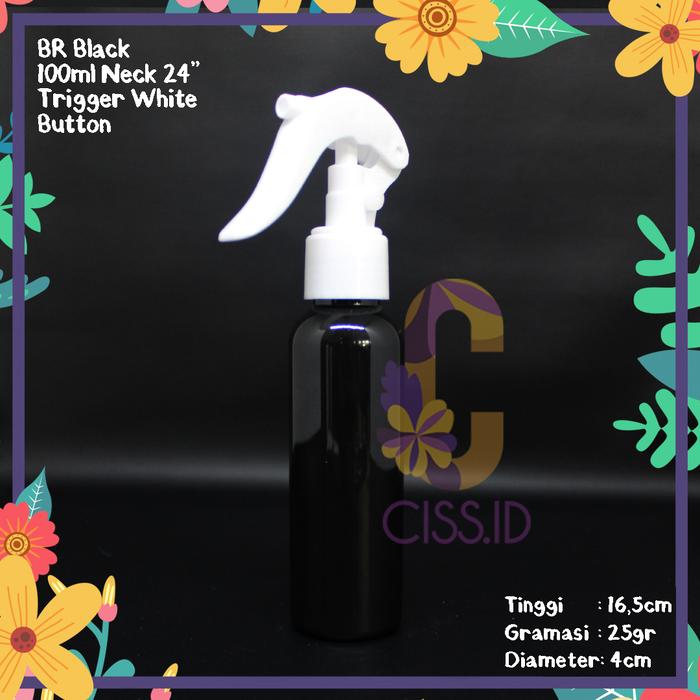 Jual BOTOL PLASTIK BR 100ML HITAM TRIGGER PUTIH HAND SANITIZER SPRAY MIST - Jakarta Timur ...