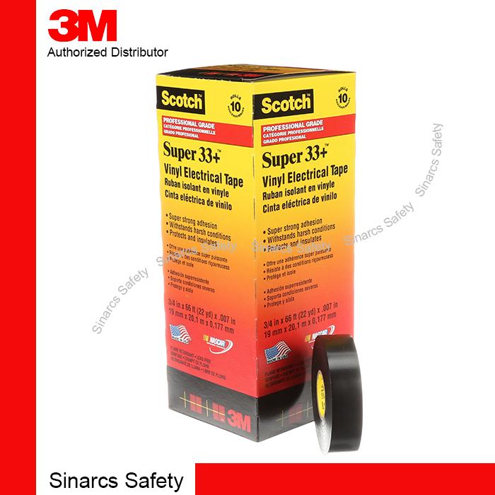 Jual 3M Scotch Super 33+ Vinyl Electrical Tape 3/4 inch x 66 ft - Hitam - Jakarta Barat ...