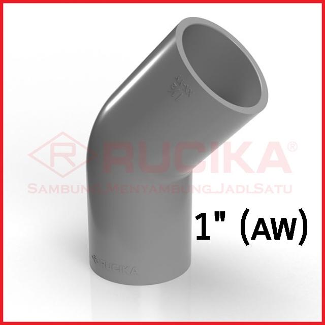 Jual Keni 45 derajat 1" inch AW RUCIKA Elbow Knee Kenie L Knie 45 x 1 inch - Kota Surabaya - NS ...
