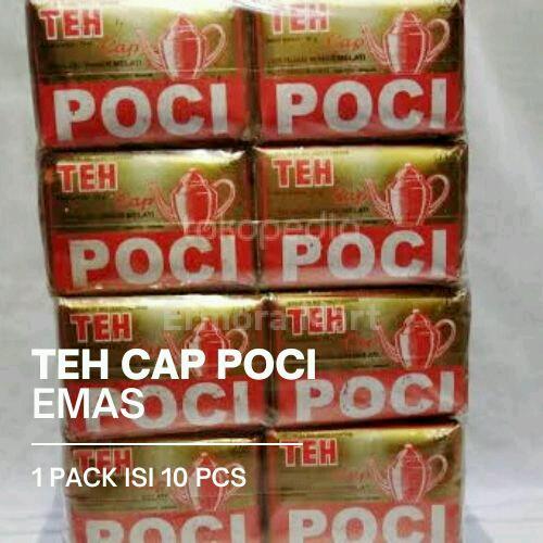 Jual Teh Cap Poci Asli Tegal Warna Emas 1 Pack isi 10 Pcs - Kab. Tegal ...