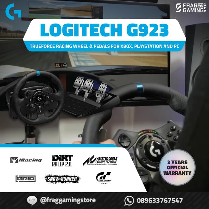 Jual Logitech G923 True Force Steering Wheel and Pedals for PC/PS4/PS5 ...