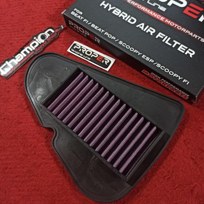 Jual Hybrid Filter Udara Proper Racing Line Beat FI Beat POP ESP '12 ...