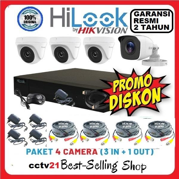 Jual Paket Lengkap CCTV 4CH HILOOK (By HikVision) 2MP +Kabel 80M+HDMI+LAN - Jakarta Pusat ...