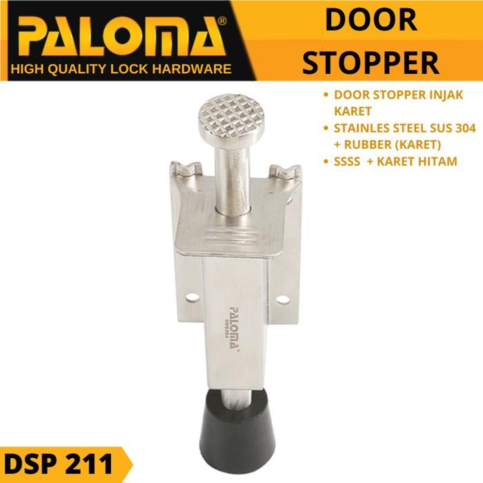 Jual DSP 211 PALOMA DOOR STOP PINTU INJAK STOPPER STAINLES SUS304 ...