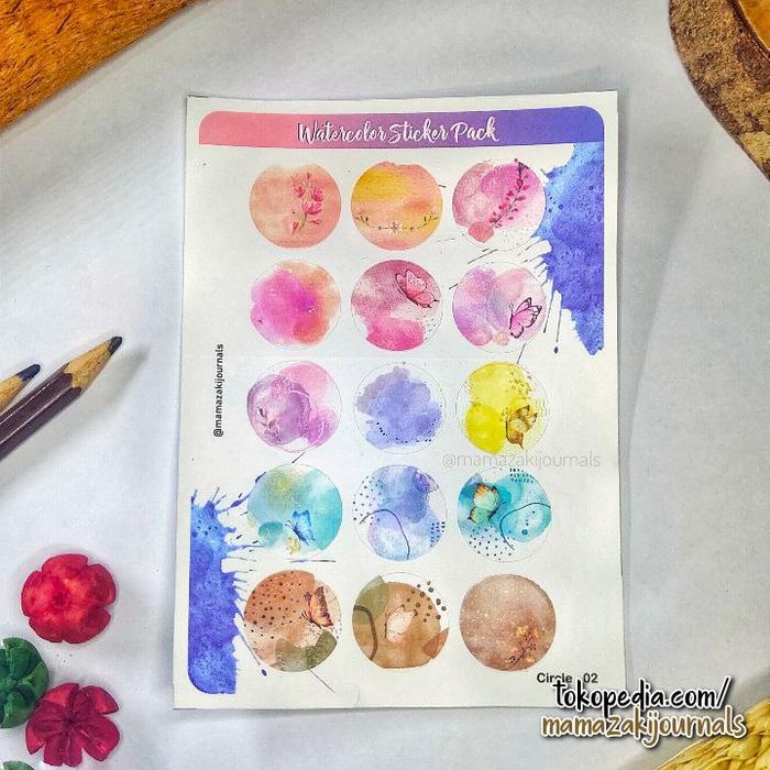 Jual [Sticker] Watercolor sticker pack - Kota Yogyakarta - MamaZaki ...