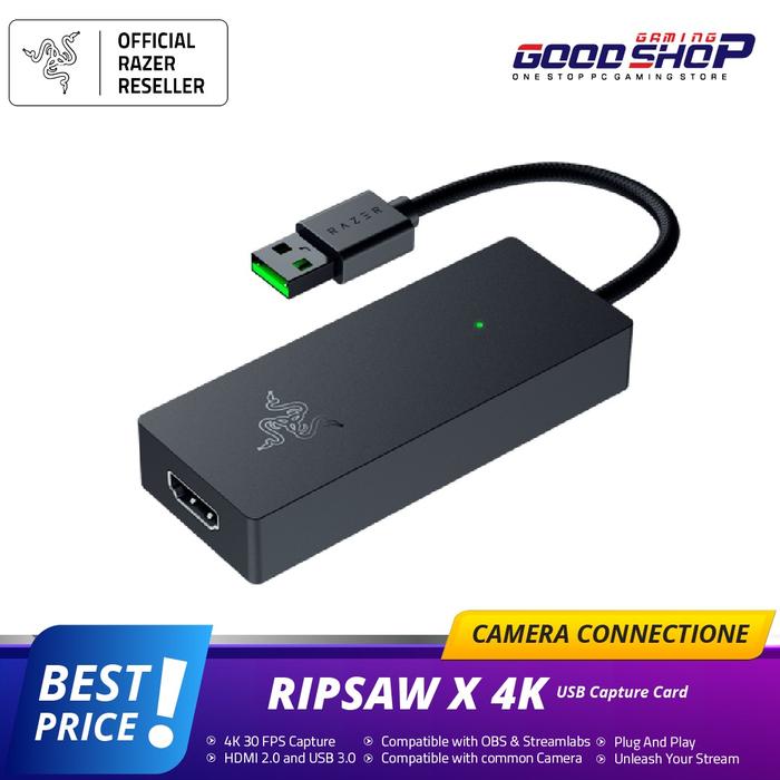 Jual Razer Ripsaw X 4K - USB Capture Card with Camera Connection ...