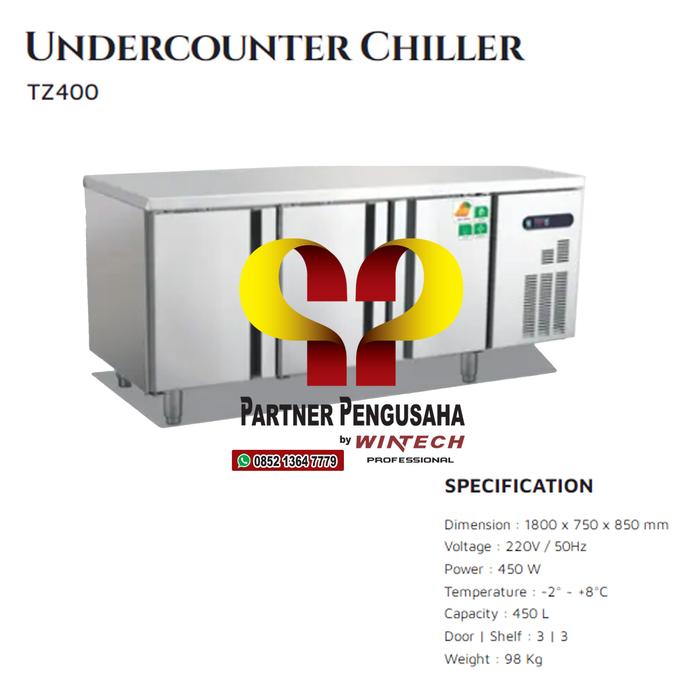 Jual CROWN TZ400 TZ-400 Undercounter Chiller Meja dengan Kabinet ...