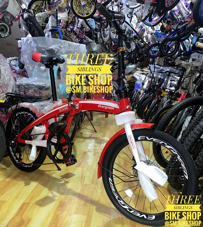 Jual SEPEDA LIPAT EVERGREEN 20 INCH SHIMANO 7 SPEED DISC BRAKE ...