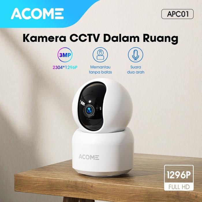 Promo ACOME Indoor Smart Camera CCTV WiFi Camera Audio FULL HD 1296P ...