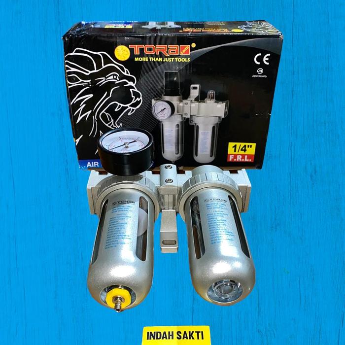 Jual DOUBLE AIR FILTER REGULATOR 1/4" TORA FILTER SARINGAN UDARA ...