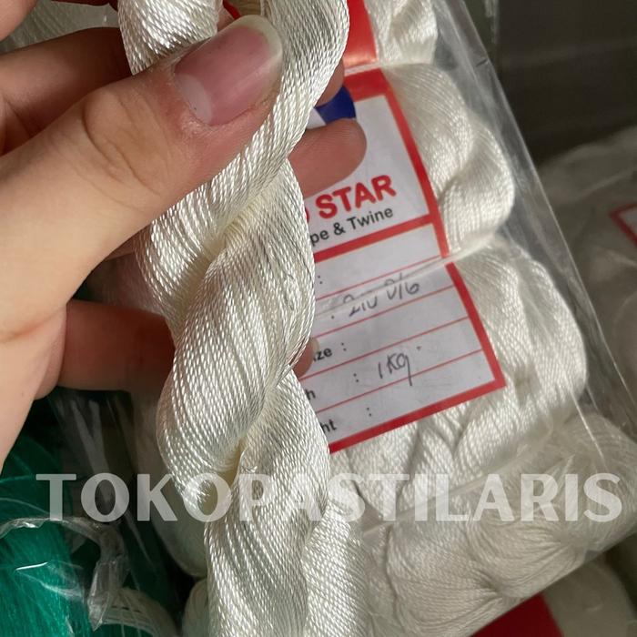 Jual Benang Rajut Nilon Putih / Benang Nilon/ Nylon MURAH-1 IKAT - D9 ...