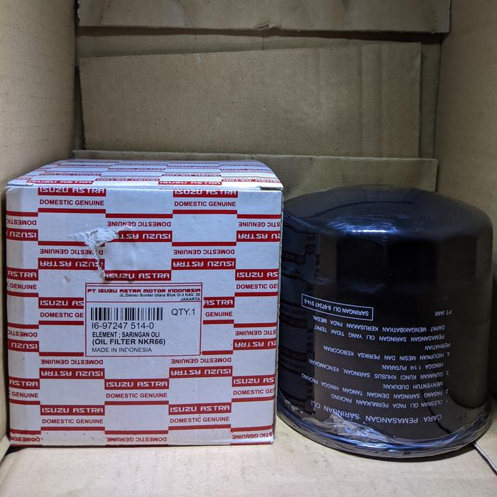 Jual FILTER OLI ISUZU ELF NKR66 NKR71 ISUZU ORIGINAL ASTRA 16-97247514 ...