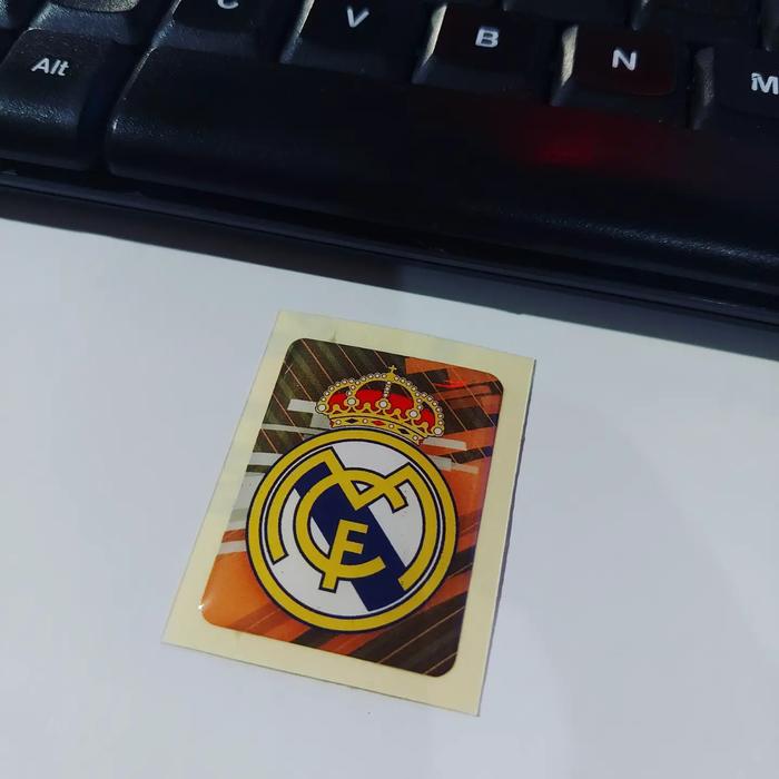 Jual Sticker Timbul Resin Real Madrid FC Bola Logo Stiker Lentur 3D ...
