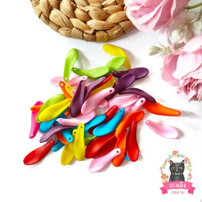 Jual Mote Akrilik Variasi Kelopak Panjang Warma Mix Doff (30gr) - Kota ...