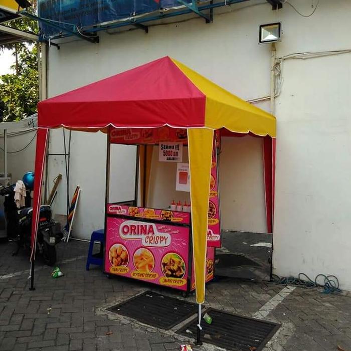 Jual Tenda cafe sistem bongkar pasang uk. 2x2 fullset (rangka besi ...