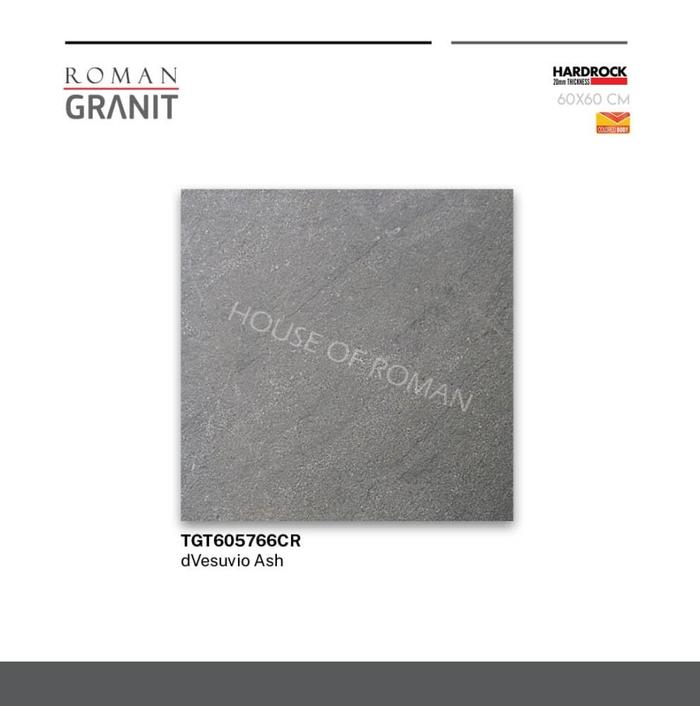 Jual ROMANGRANIT HARDROCK DVESUVIO ASH 60X60 TGT605766CR (ROMAN GRANIT ...