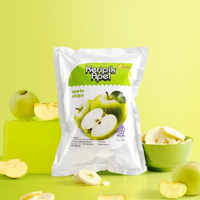 Jual Keripik Apel Levina Super 100 gram kripik buah malang - Kota ...
