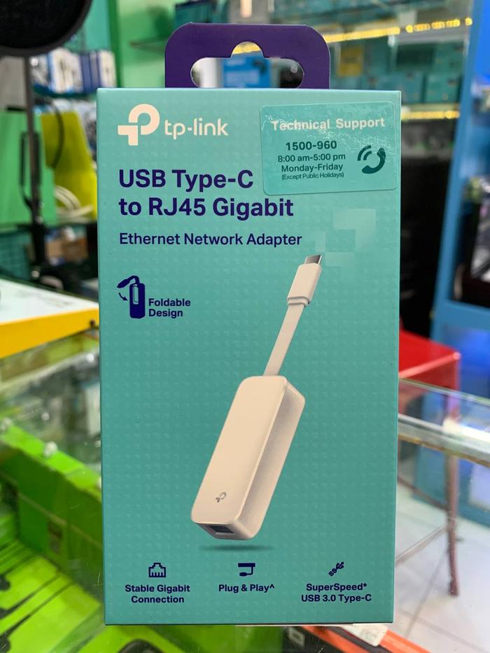 Jual TPLINK UE300C USB Type C to Lan RJ45 Gigabit Ethernet Network ...