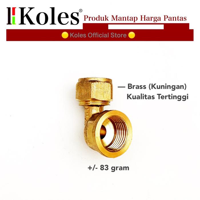 Jual KOLES 995 Elbow Knee Drat Dalam 1/2"inch Sambungan Pipa Air Panas 1216 - Kab. Tangerang ...
