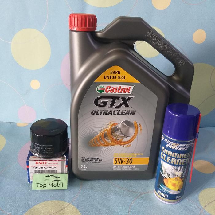 Jual Paket oli mesin Castrol Magnatec 5W-30 Suzuki Ignis API SN/CF (3 ...