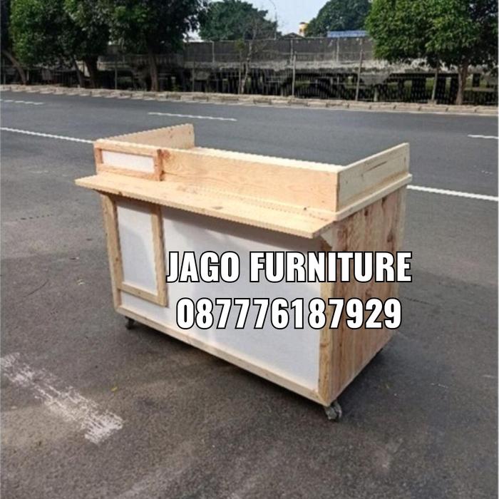 Jual GEROBAK DORONG / BOOTH MURAH / MEJA KASIR / MEJA BAR MURAH ...