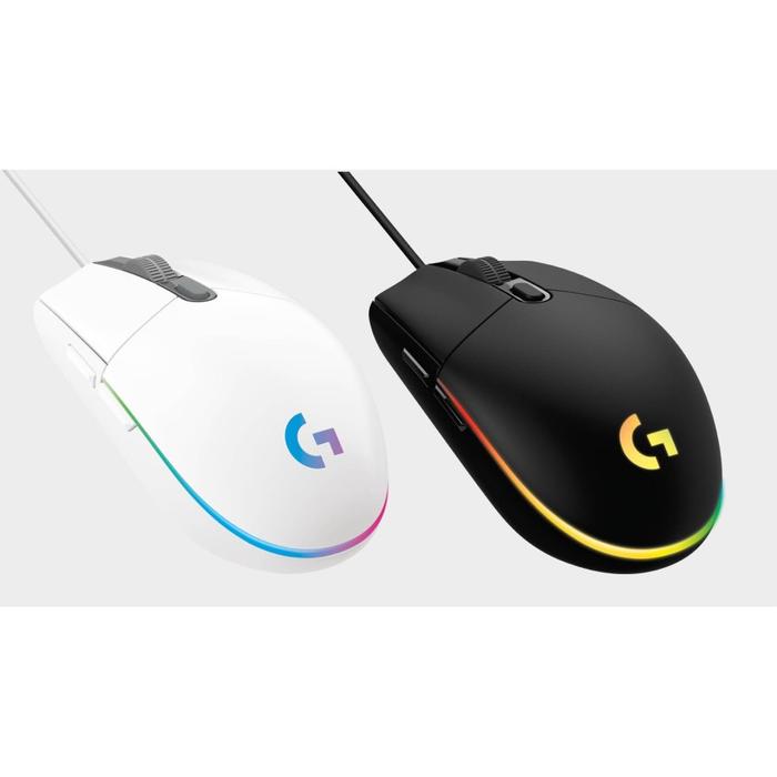 Jual Mouse Logitech G102 RGB v2 Lightsync Black/White G 102 - Hitam ...