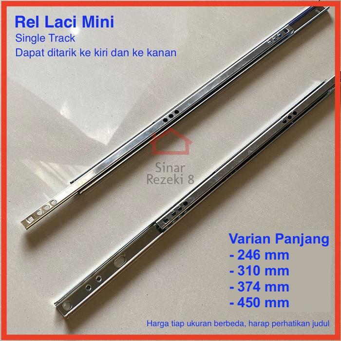 Jual Rel Laci Mini Slide 374 mm / 37,4 cm Single Track Meja Keyboard ...