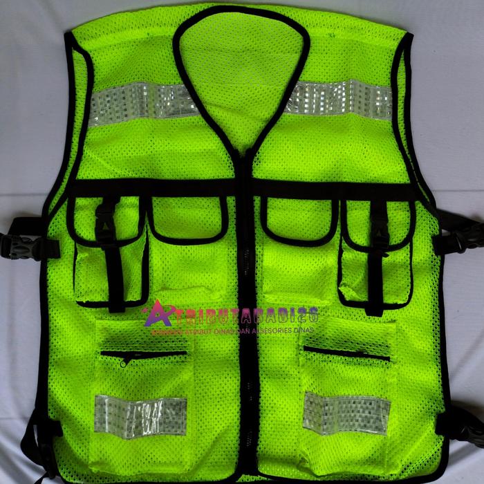 Jual rompi safety/rompi keselamatan/rompi proyek/rompi lapangan - Hijau ...