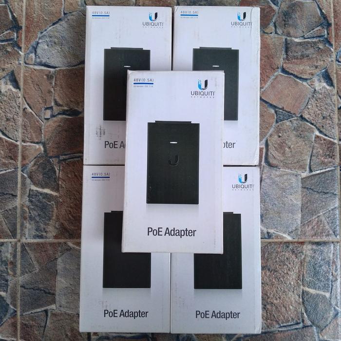 Jual Ubiquiti 48V 0,5A Gigabit POE Adaptor Adapter Unifi Original UBNT ...