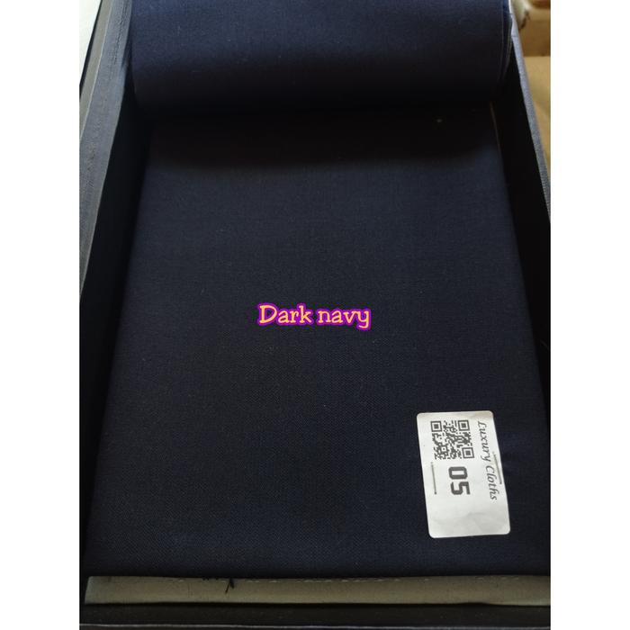 Jual Bahan/kain jas_celana-kain wool Pierre Antonio terbaru - Dark navy ...