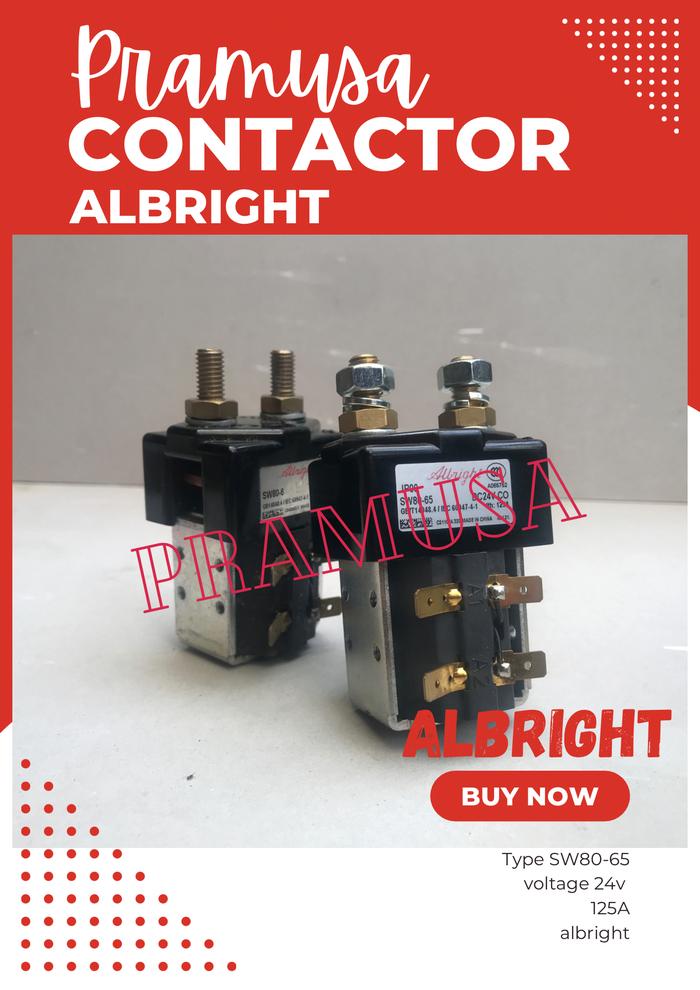 Jual Kontaktor/ contactor/ contektor ALBRIGHT type sw80-65 Dc 24v ...