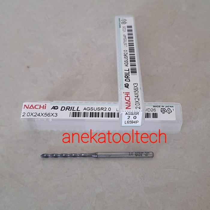 Jual Mata bor NACHI 2mm AGSUS R | BOR NACHI AGSUS 2mm buat stainless steel - Kota Tangerang ...
