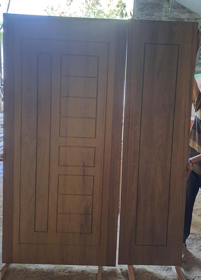 Jual PINTU KAYU SLD MERBAU MODEL MINIMALIS UK 40 X 1000/570 X 2100 ...