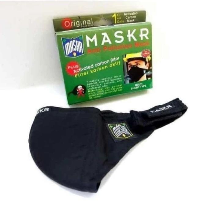 Jual Masker MASKR Carbon Aktif filter Multi Short Anti Debu warna Black - Jakarta Barat - Sumber ...