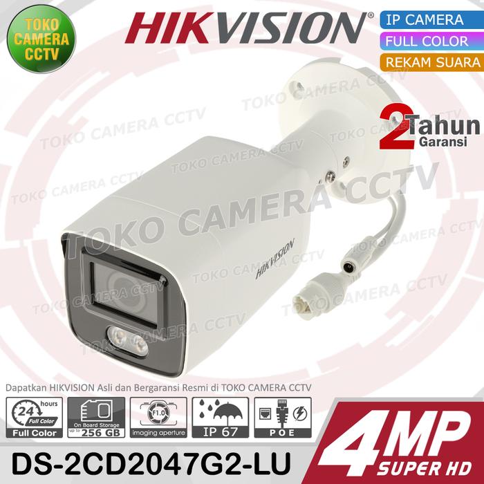 Jual IP CAMERA 4MP COLORVU AUDIO HIKVISION DS-2CD2047G2-LU IP CAM POE - Jakarta Barat - TOKO ...