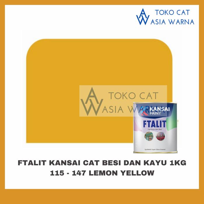 Jual KANSAI FTALIT Cat Besi & Kayu 1 KG - 147 LEMON YELLOW - Kota ...