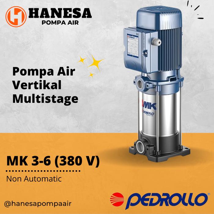 Jual Pedrollo MK 3/6 Pompa Vertical Multi Stage - Kota Surabaya - Hanesa Pompa Air | Tokopedia