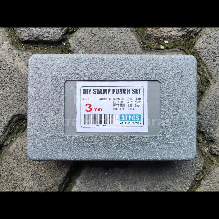 Jual DIY STAMP PUNCH 3MM 37PCS/SET TOOLKIT KETOK ANGKA HURUF PLAT BESI ...
