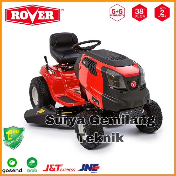 Jual Mesin potong rumput ride on mobil Rover Raider 439/38 lawn Mower ...