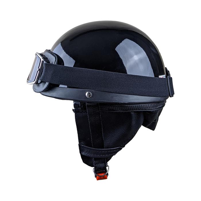 Promo Helm Retro Vespa Vintage Chips Harley Moge Kacamata Goggle Half ...